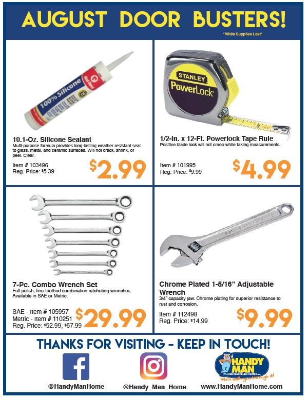 Sale Flyers - Handy Man